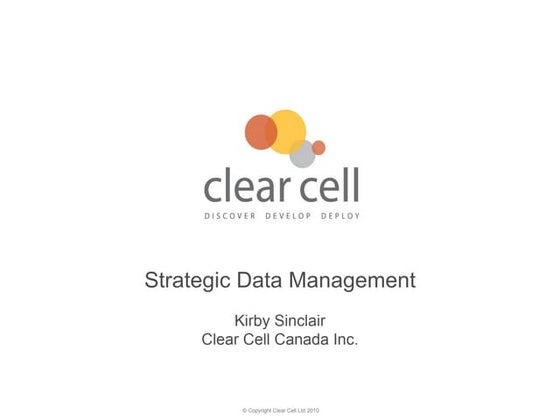 Introduction to DCAM, the Data Management Capability Assessment Model | PPT