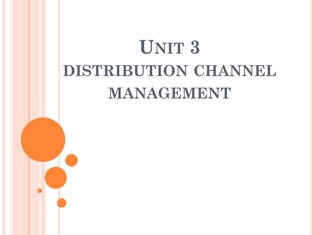Distribution Management | PPTX