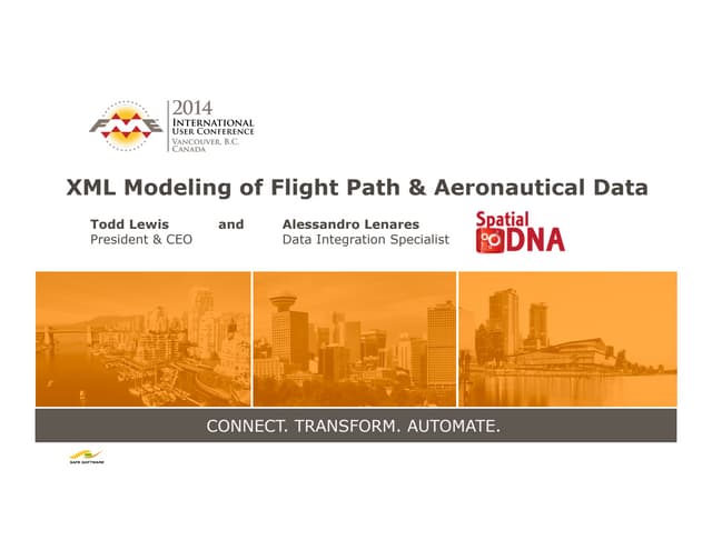 Xml Modelling Of Flight Paths And Aeronautical Data Ppt