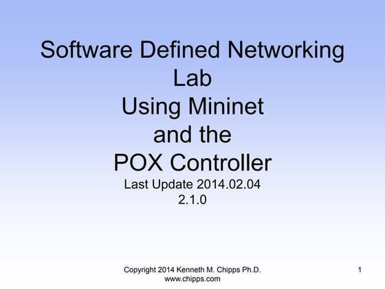 SDN Training - Open daylight installation + example with mininet | DOCX | Computer Networking ...
