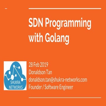 SDN Programming with Go | PPT