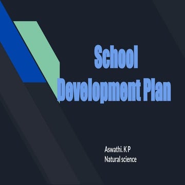 School Development Plan (SDP) - ppt | PPTX