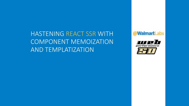Hastening React Ssr Web Performance San Diego Ppt