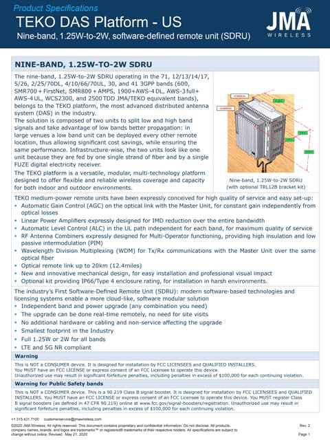 Radio_2212 ERS data sheet and specifications Ericsson | PDF