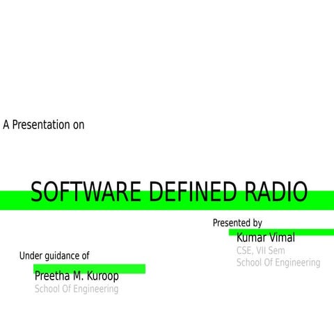 Software-defined radio: The Wireless Revolution