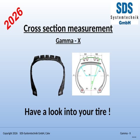 High resolution tire cross section measurement - 2026 | PPT