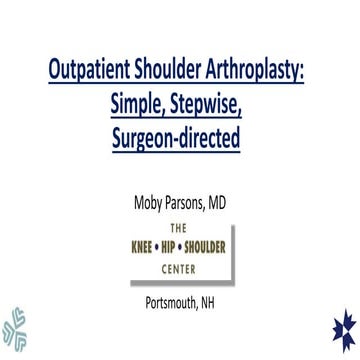 Same-Day Joint Replacement Surgery | PPTX
