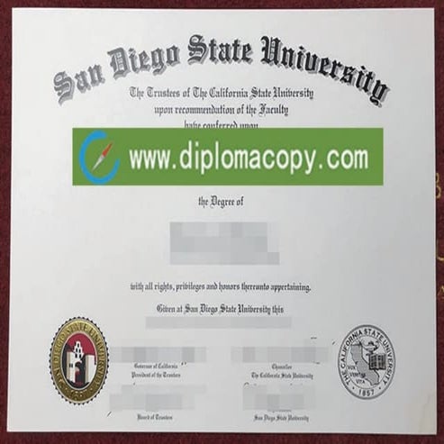 SDSU diploma San Diego State University degree | PPT