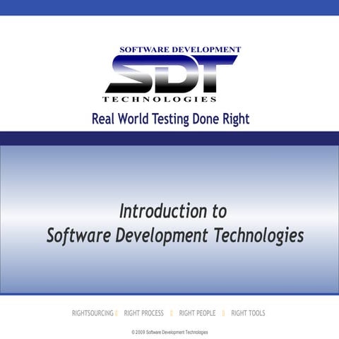 Introducing Software Development Technologies | PPT