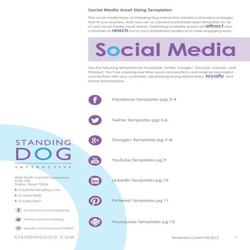 Social Media Channel Templates | PDF
