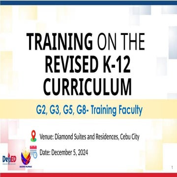 Training Faculty_Harmonization_ROGELIO L | PPTX