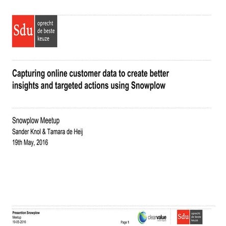 Capturing online customer data to create better insights and targeted ...