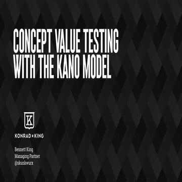 Concept Value Testing with the Kano Model | PDF