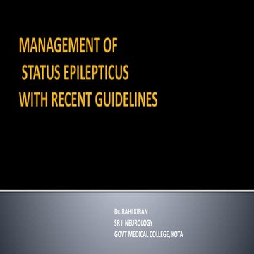 status epilepticus... | PPTX