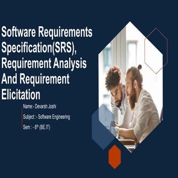 Software_Requirements_SRS lovely professional university | PPTX