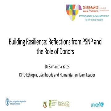 Targeting and the Productive Safety Nets Programme (PSNP) | PPTX