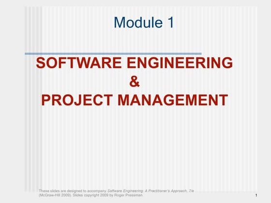 Chapter 01 software engineering pressman | PPT