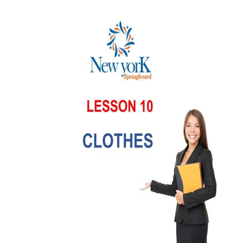Se1 lesson 10-clothes | PDF