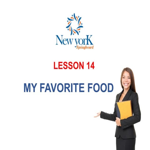 Se1 lesson 14-my favorite food | PPT