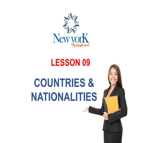Se1 lesson 9-countries and nationalities | PPT