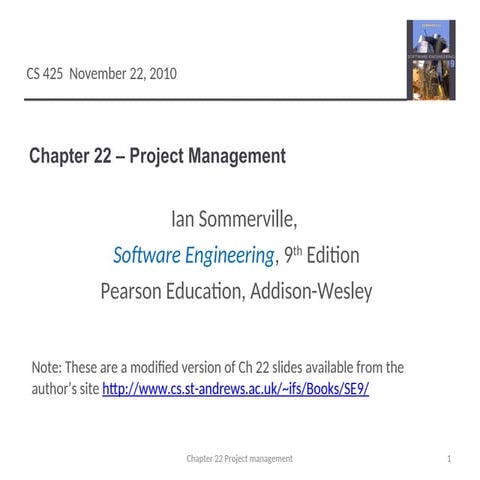 Project Management Chapter 22 Key Figures | PPT