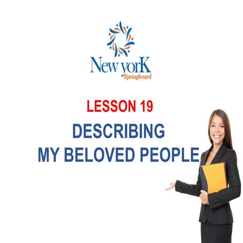 Se3 lesson 19-describing my beloved people | PPT