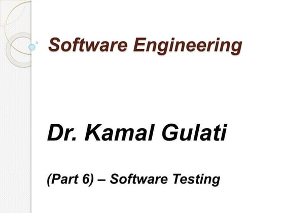 Software Testing Ppt Ppt 9138