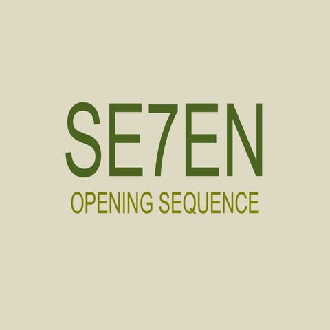 Se7en | PPTX | Photography | Arts and Crafts