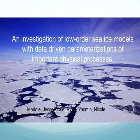 Undergraduate Modeling Workshop - Arctic Sea-Ice Working Group Final ...