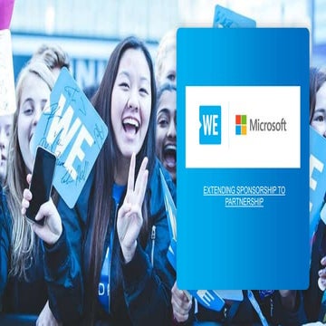 Pitch to WE charity | PPTX | Business | Business and Finance