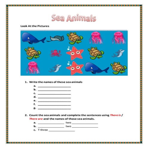 Sea animals | PDF