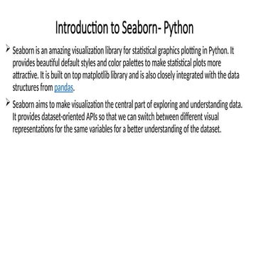 Seaborn document i sued for teaching my class | PPTX