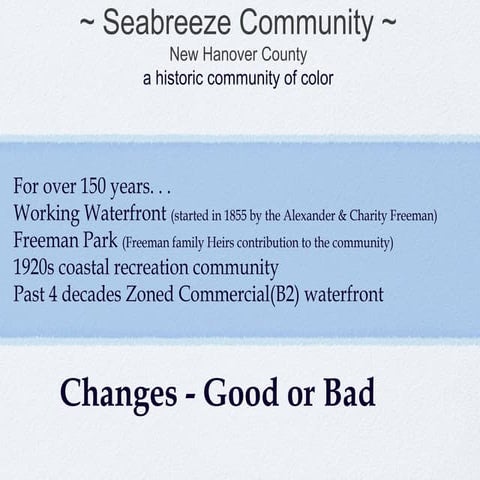 Seabreeze Rezoning August 6th, 2012 | PPT