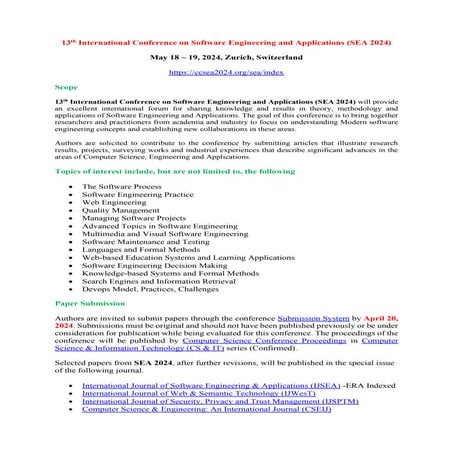 5th International Conference on Advances in Software Engineering (ASOFT ...