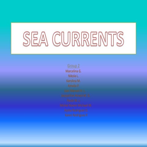 Ocean currents ppt cscope | PDF
