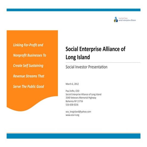 Seadraftpitchdeckmarch2012 | PDF