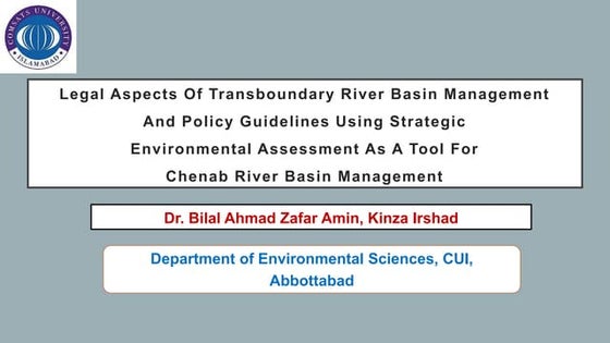 Environmental impact assessment and Initial Environmental Examination ...