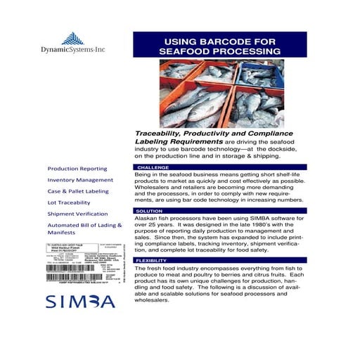 Infographic - Food and Beverage Barcode Labeling | PDF