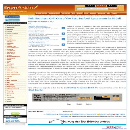 Seafood restaurant slidell | PDF