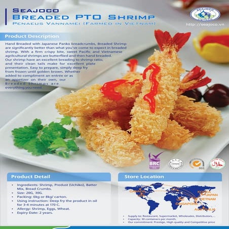 Seajoco - Breaded PTO Shrimp | PDF