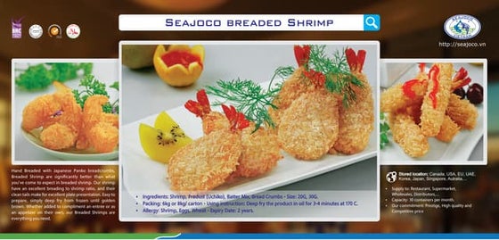 Seajoco - Breaded PTO Shrimp | PDF