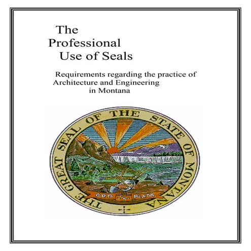 Montana Architectural and Engineering Seals | PDF