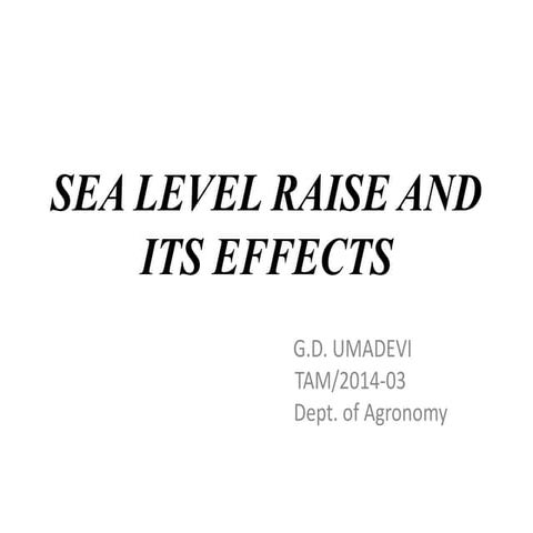 Sea level rise tam 2014-03 | PPTX