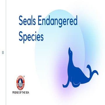 Seals Endangerd Species - Marine Conservation | PDF