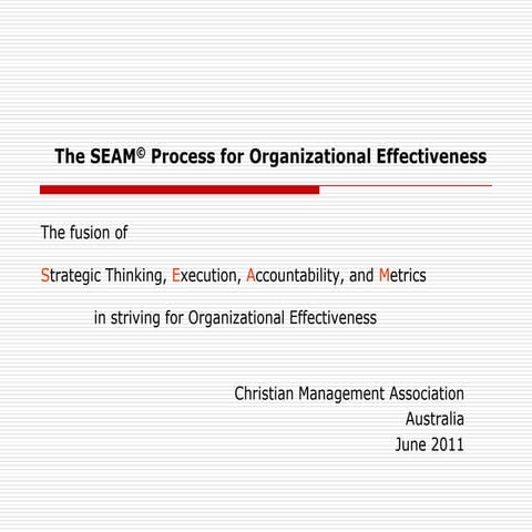 Seam CMA 2011 | PPTX