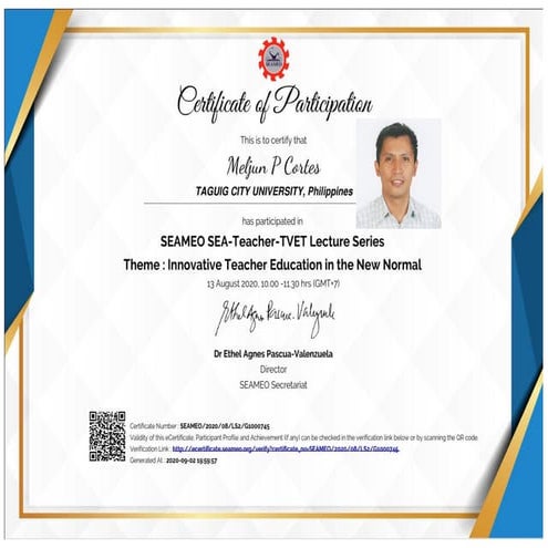 SEAMEO INNOVATIVE TEACHER TVET FOR EDUCATORS | PDF