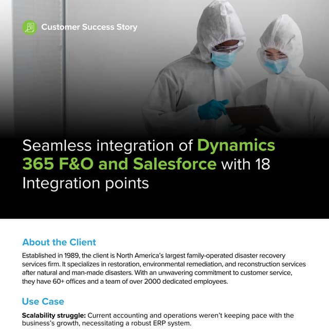 Seamless Dynamics 365 F&O and Salesforce Integration - Case Study | PDF