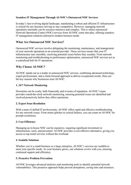 Cost-Effective Managed NOC Services with AI-NOC.docx
