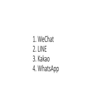 Wechat, Line and Kakao Mobile marketing | PDF