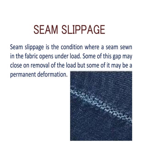 Seam slippage and seam grin | PPT